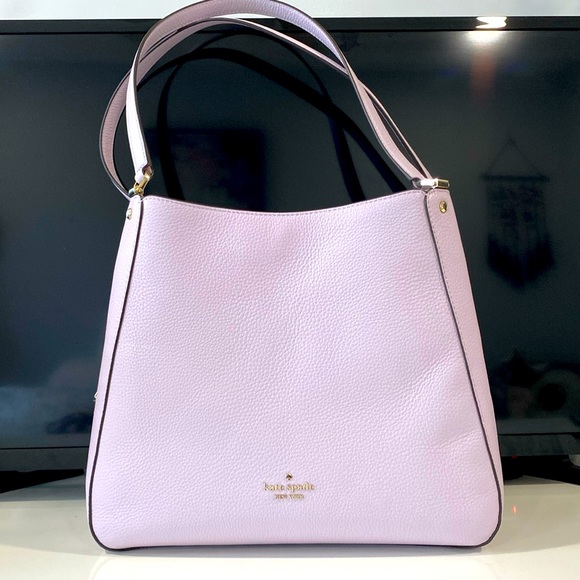 kate spade | Bags | Kate Spade Leila Medium Triple Compartment Pebbled ...